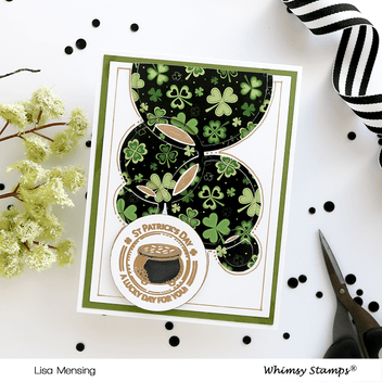 St. Patrick's Day Gold Clear Stamps | Whimsy Stamps