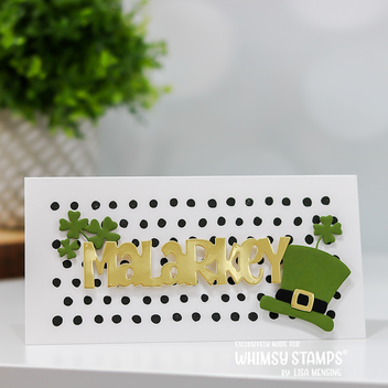 Malarkey Word Die Set | Whimsy Stamps
