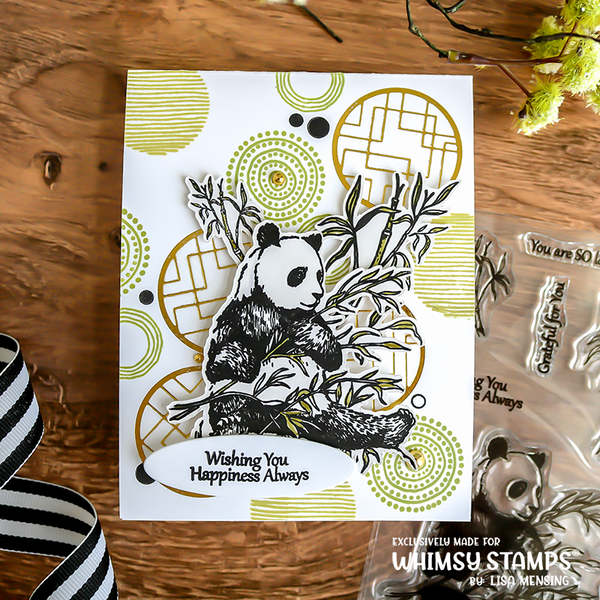 Panda Clear Stamps | Whimsy Stamps