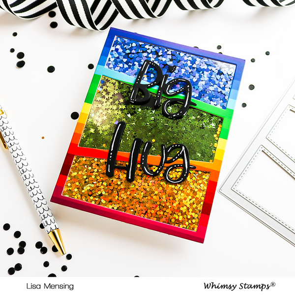 Big Hugs Word Die Set | Whimsy Stamps