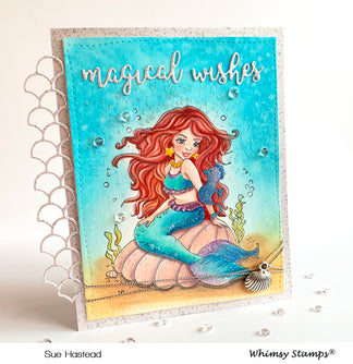 Mermaid Isabelle - Digital Stamp – Whimsy Stamps