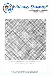 Messy Mesh Background Rubber Cling Stamp | Whimsy Stamps