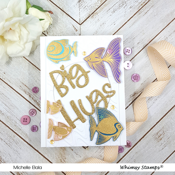 Big Hugs Word Die Set | Whimsy Stamps