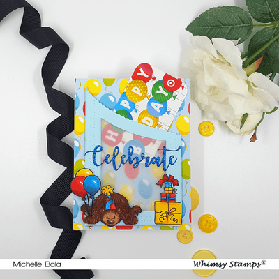 Slimline Scalloped Edge Pocket Die Set– Whimsy Stamps