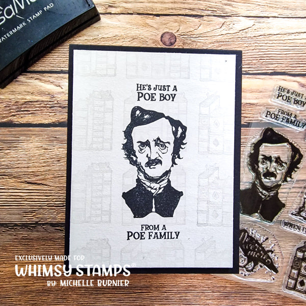 Poe Boy Clear Stamps | Whimsy Stamps
