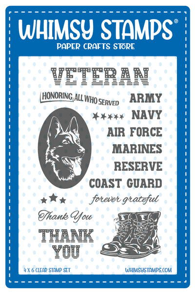 Military Honoring All Clear Stamps– Whimsy Stamps
