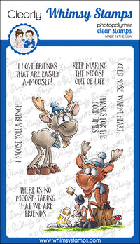 Moose You Clear Stamps– Whimsy Stamps