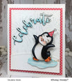 Penguin Lean on Me Clear Stamps | Whimsy Stamps