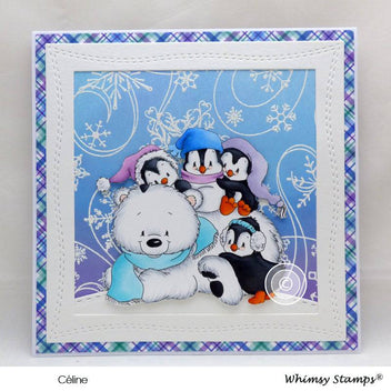 Penguin Polar Express - Digital Stamp | Whimsy Stamps
