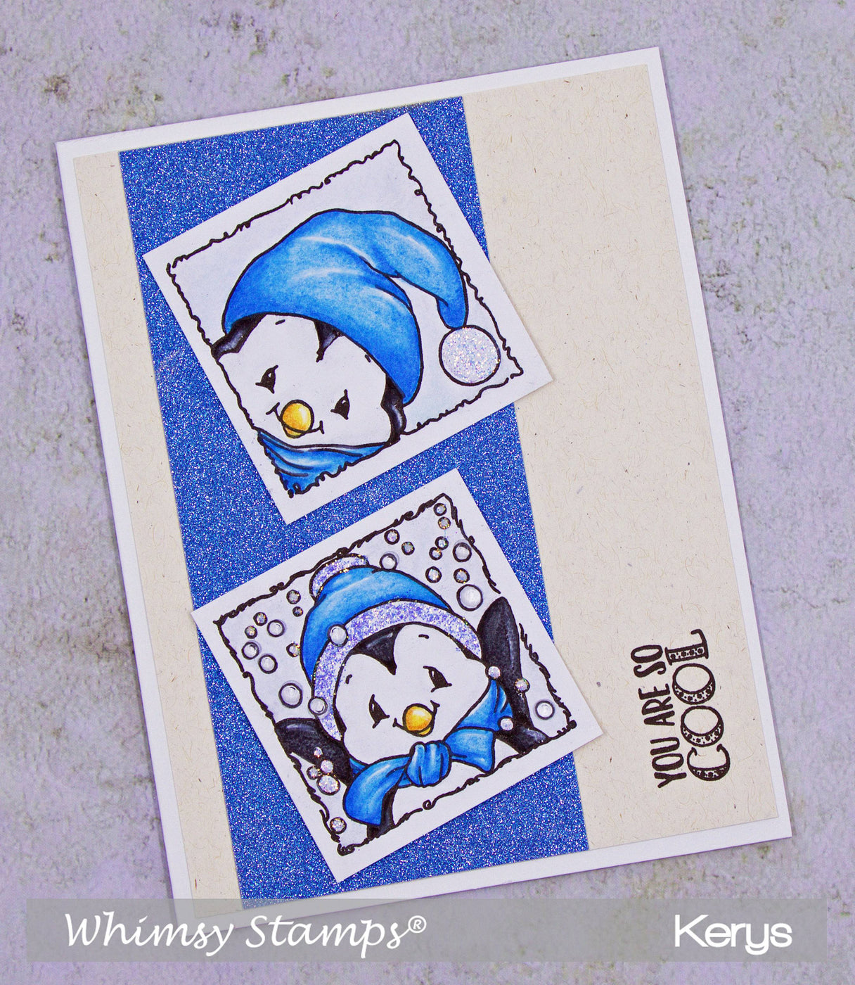 Penguin Holiday Squares - Digital Stamp– Whimsy Stamps