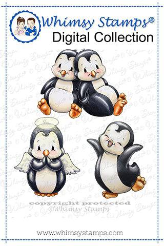 Penguin Lean on Me - Digital Stamp– Whimsy Stamps