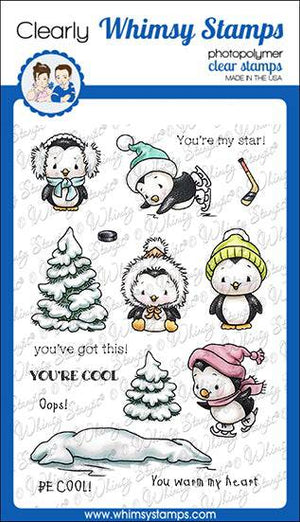 Penguin Winter Clear Stamps– Whimsy Stamps