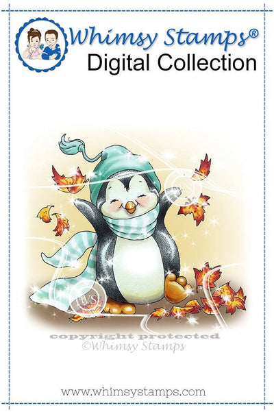 Penguin Fun in Fall - Digital Stamp– Whimsy Stamps
