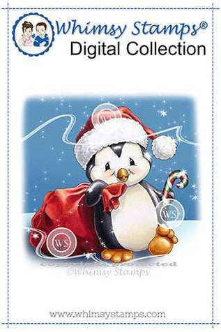 Penguin Santa - Digital Stamp– Whimsy Stamps