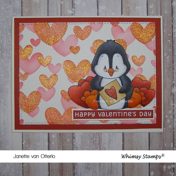 Penguin Valentine - Digital Stamp | Whimsy Stamps