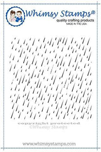 Rain Drops Background Rubber Cling Stamp | Whimsy Stamps