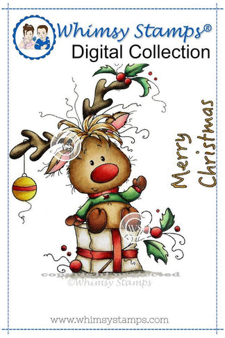 Rudolph - Digital Stamp | Whimsy Stamps