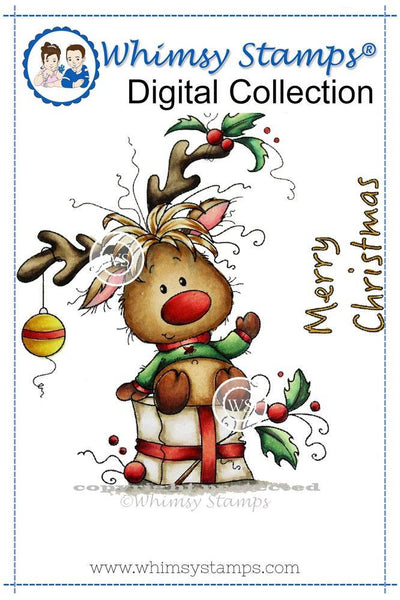 Rudolph - Digital Stamp | Whimsy Stamps
