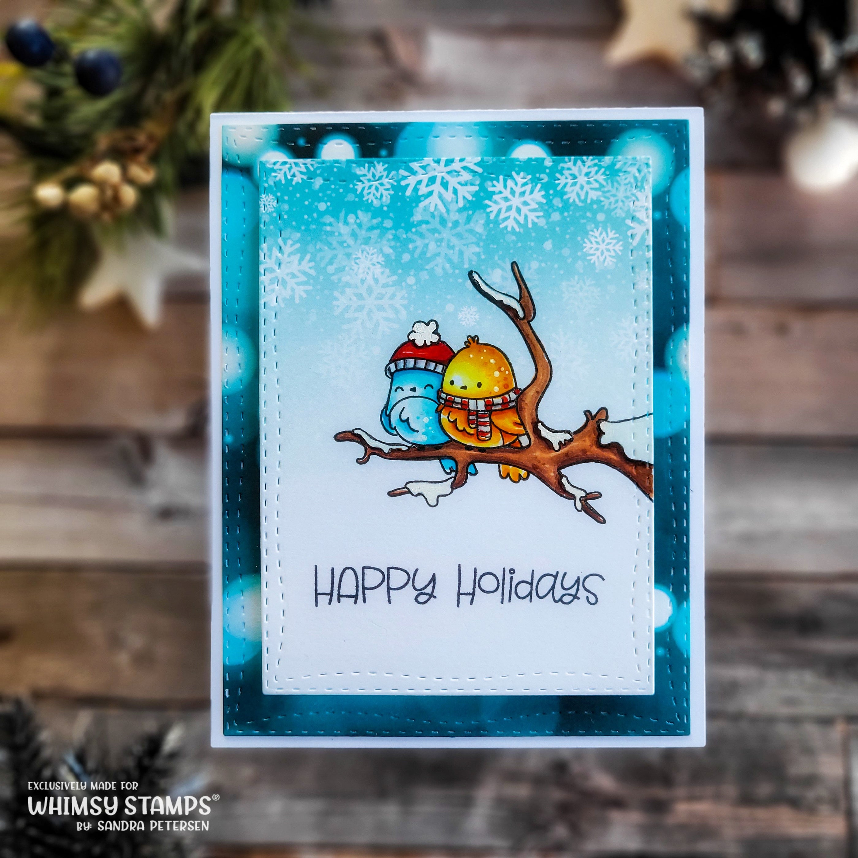 6x6 Paper Pack - Blurry Flurries– Whimsy Stamps