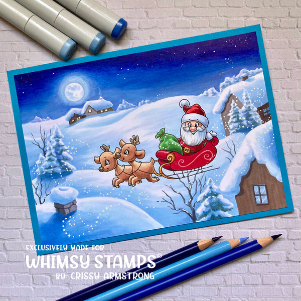 Santa's Magic Clear Stamps | Whimsy Stamps