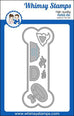 Slimline Dog Bone Die Set | Whimsy Stamps