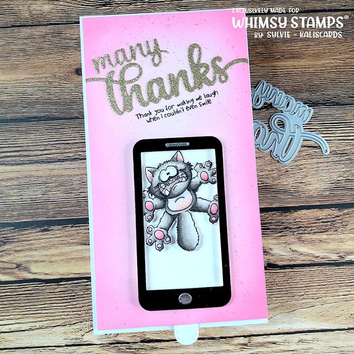 Many Thanks Word Die– Whimsy Stamps
