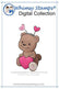 Teddy Bear Valentine - Digital Stamp – Whimsy Stamps