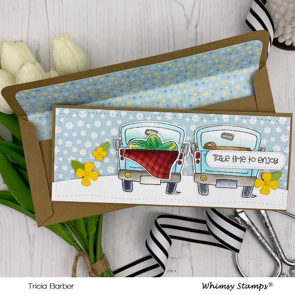 Slimline Envelope Builder Die Set | Whimsy Stamps