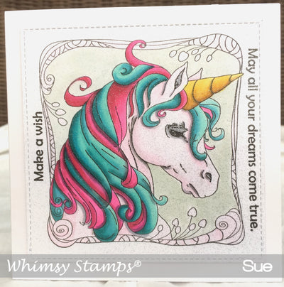 Unicorn Framed - Digital Stamp– Whimsy Stamps