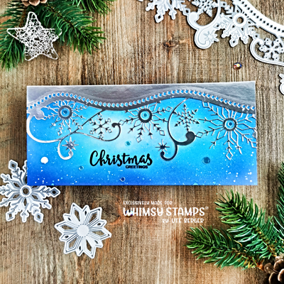 Elegant Snowflakes and Border Die– Whimsy Stamps