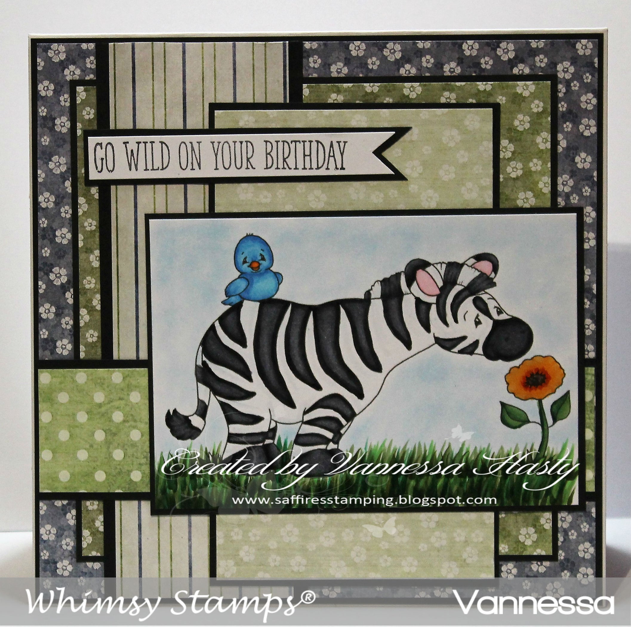 Spring Zebra - Digital Stamp– Whimsy Stamps
