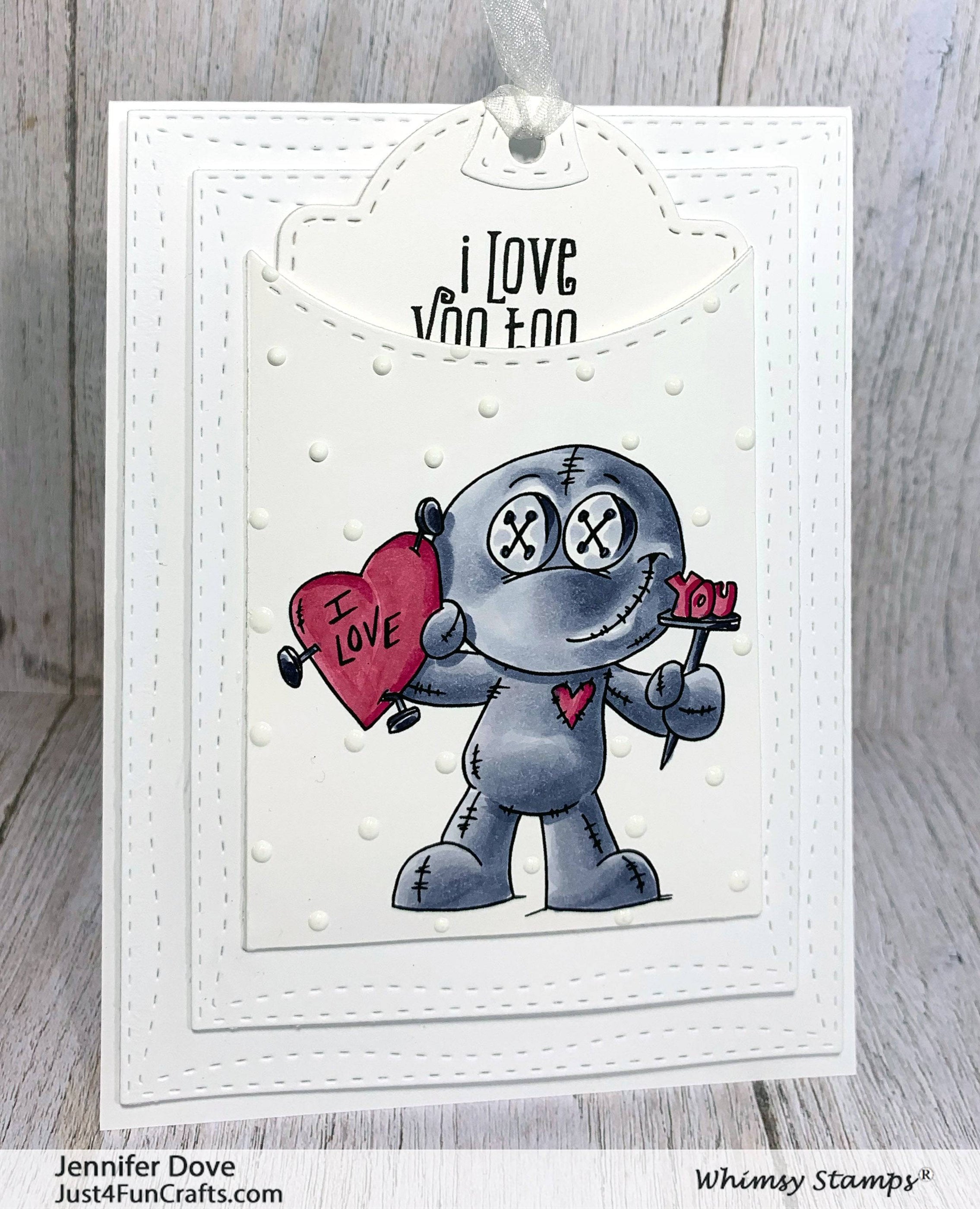 Wonky Stitched Rectangles Die Set– Whimsy Stamps