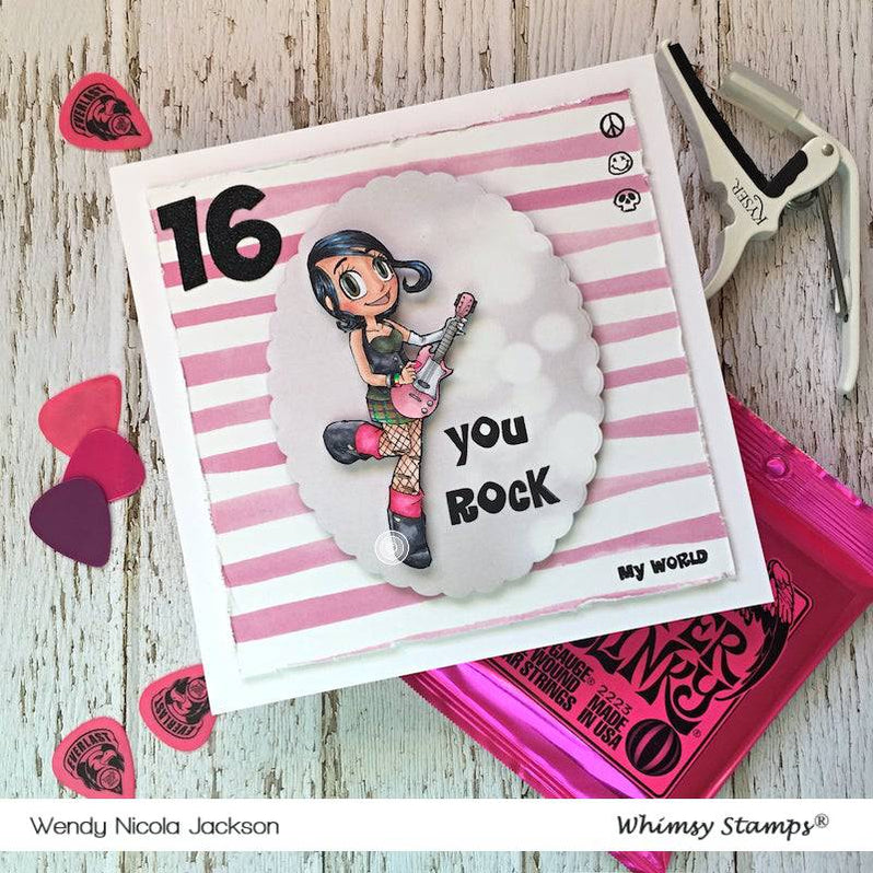 Rocker Mae - Digital Stamp– Whimsy Stamps