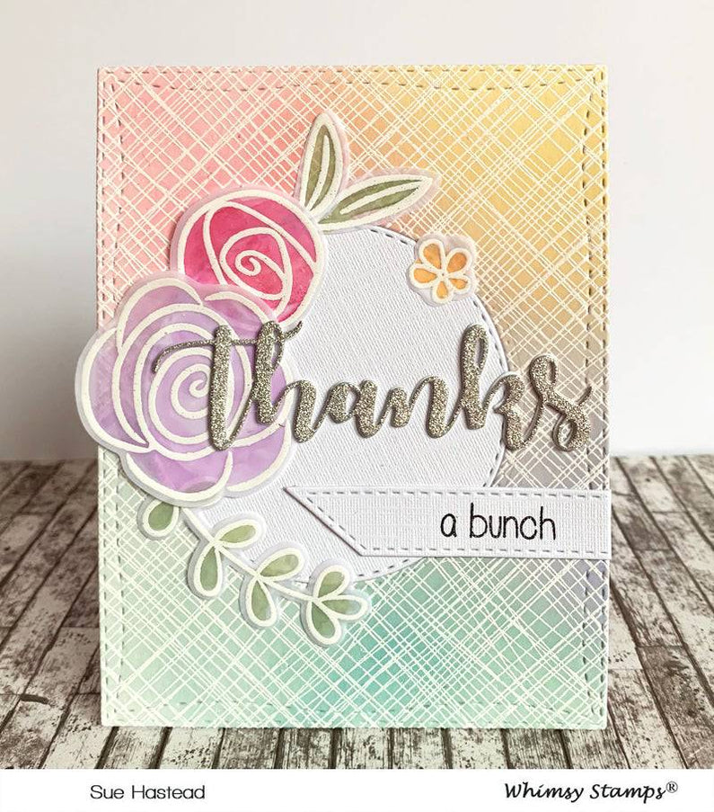 Messy Mesh Background Rubber Cling Stamp– Whimsy Stamps