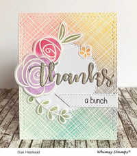 Wonky Stitched Rectangles Die Set– Whimsy Stamps