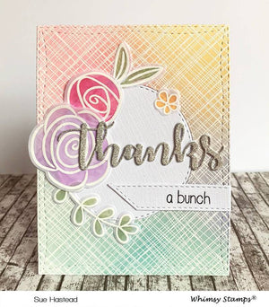 Wonky Stitched Rectangles Die Set– Whimsy Stamps