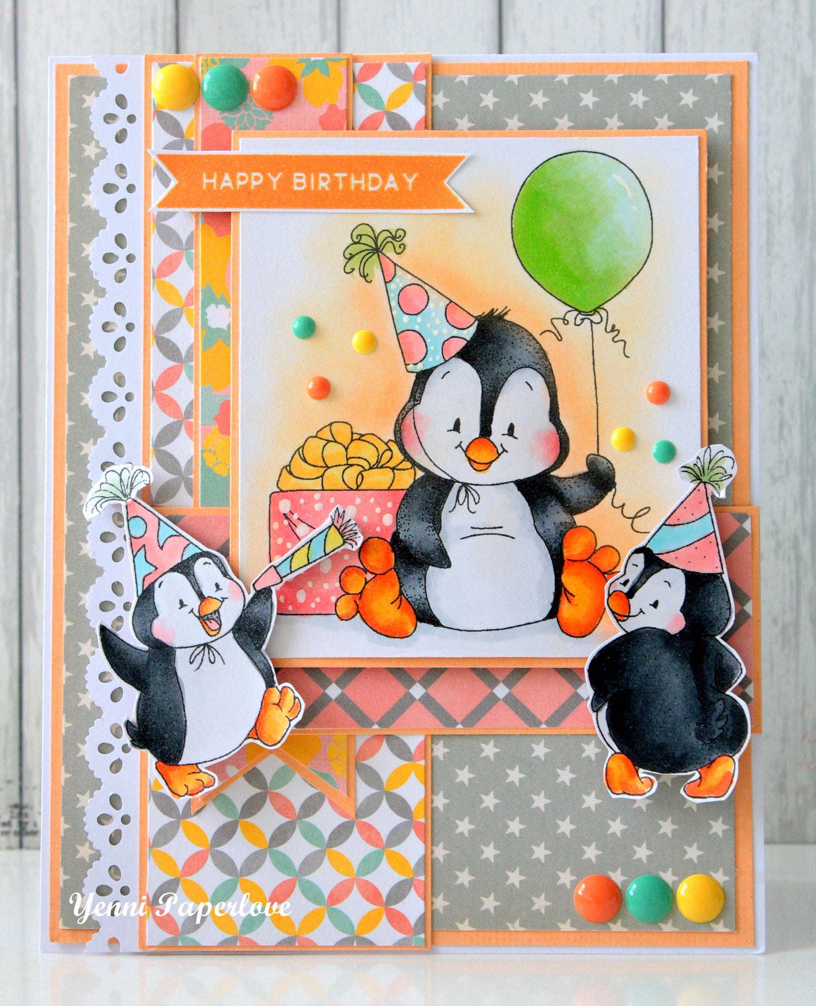 Penguin Birthday - Digital Stamp– Whimsy Stamps
