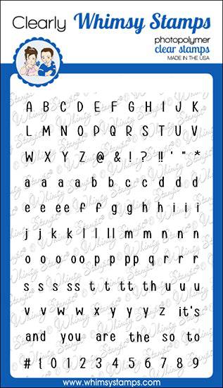 Alphabet Mini Clear Stamps– Whimsy Stamps