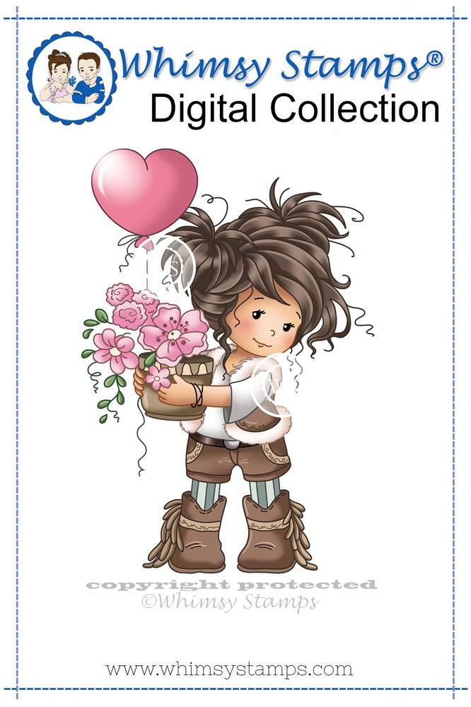 Amy - Digital Stamp– Whimsy Stamps