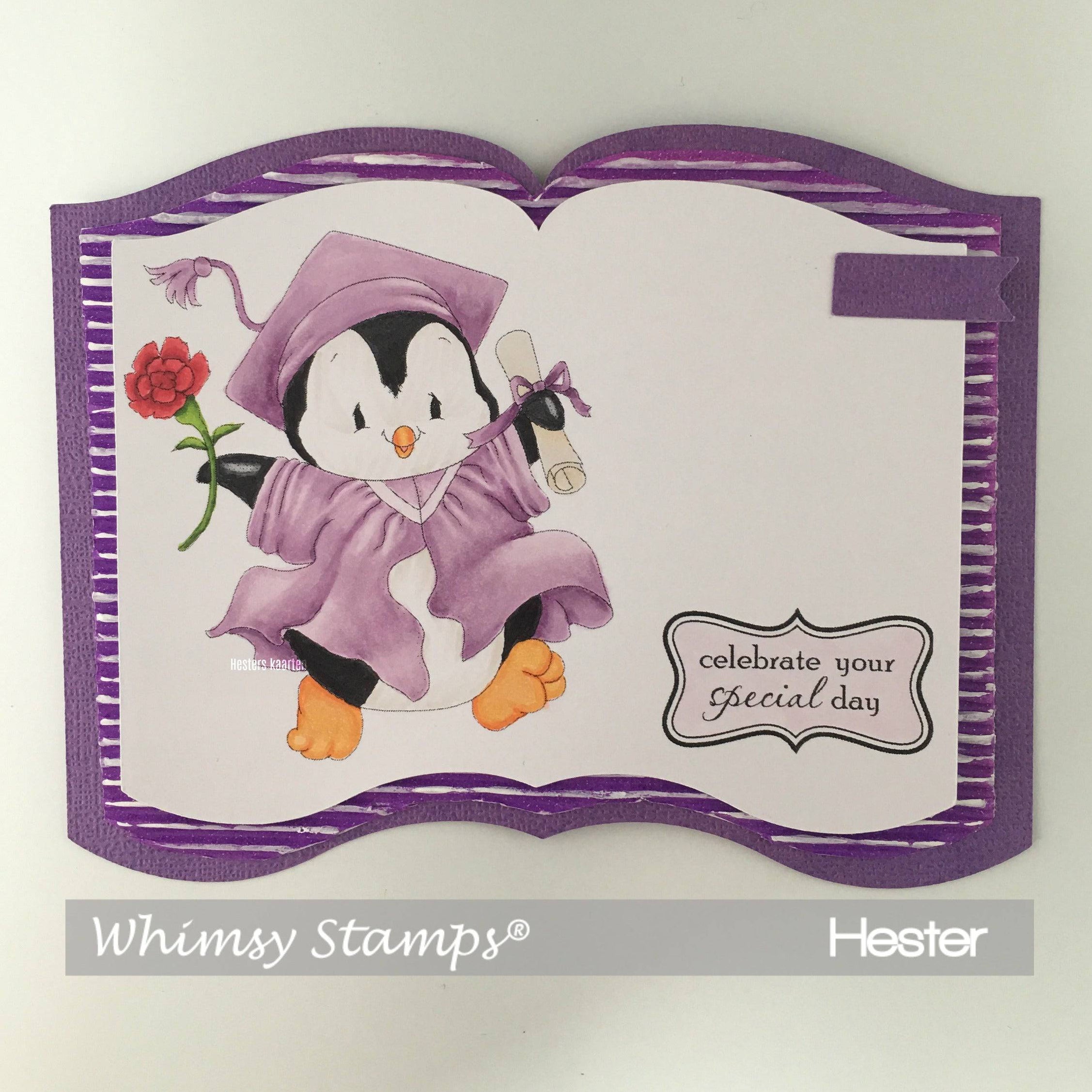 Penguin Graduation - Digital Stamp– Whimsy Stamps