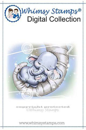 Baby Ellie Cuddles - Digital Stamp– Whimsy Stamps