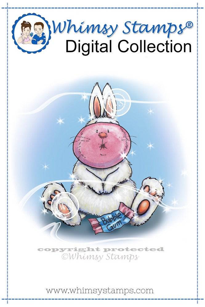 Bubble Gum Bun - Digital Stamp– Whimsy Stamps