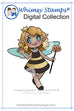 Bumblebee Fairy - Digital Stamp | Whimsy Stamps