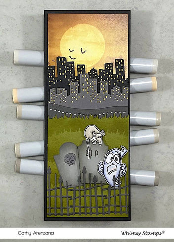 Slimline Cityscape Die Set – Whimsy Stamps