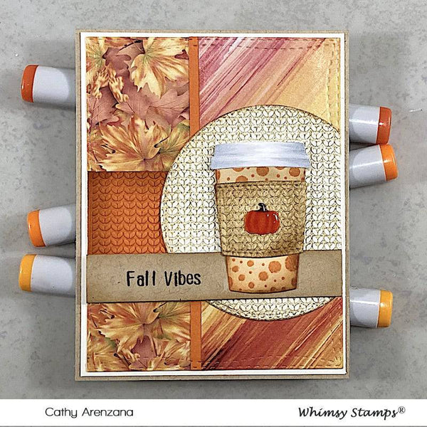 Slimline Embossing Folder - Sweater | Whimsy Stamps