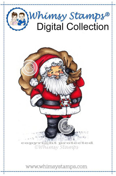 Classic Santa - digital stamp– Whimsy Stamps