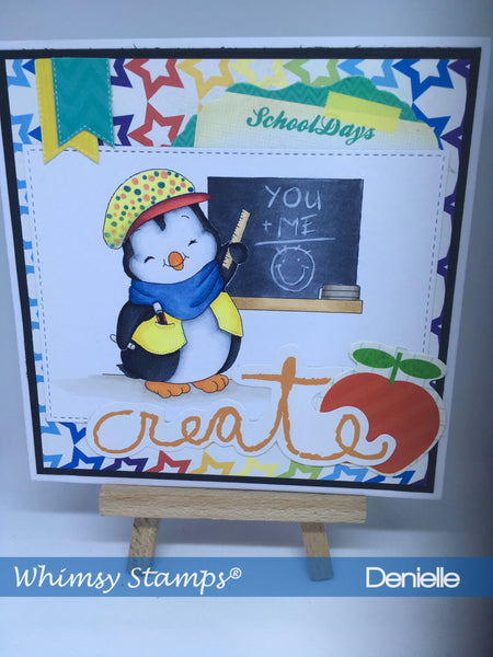 Penguin Teacher - Digital Stamp | Whimsy Stamps