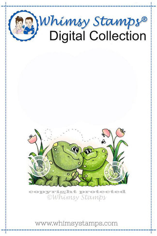 Froggie Friends - Digital Stamp | Whimsy Stamps