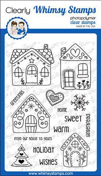 Gingerbread Greetings Clear Stamps– Whimsy Stamps