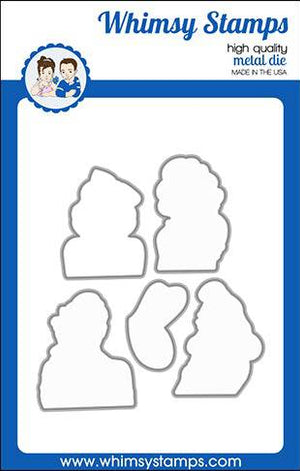 Gossip Girls Outline Die Set– Whimsy Stamps